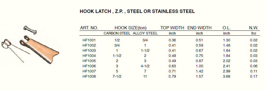 Hook Latch,Latch,steel hook latch,hook,rigging hardware,hardware,hooks ...