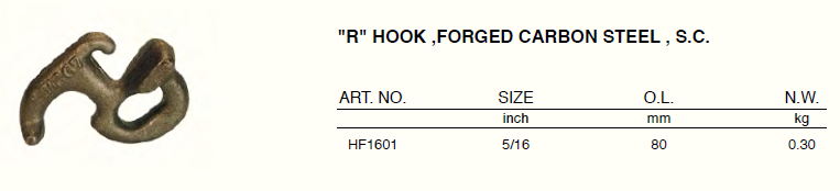 R hook,hook,rigging hardware,hardware,hooks supplier